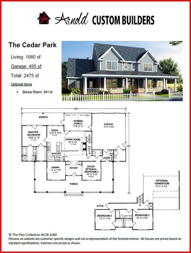Arnold Custom Builders Custom Home Floor Plan | Bastrop, TX