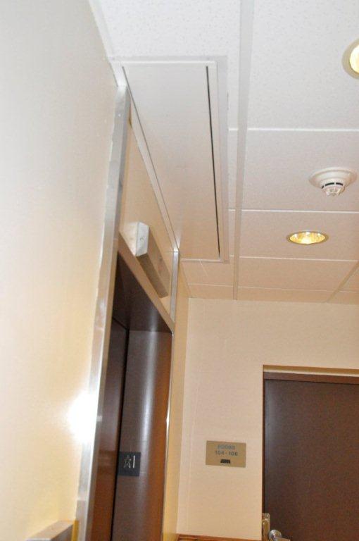 Elevator Smoke Curtains by Smoke Guard