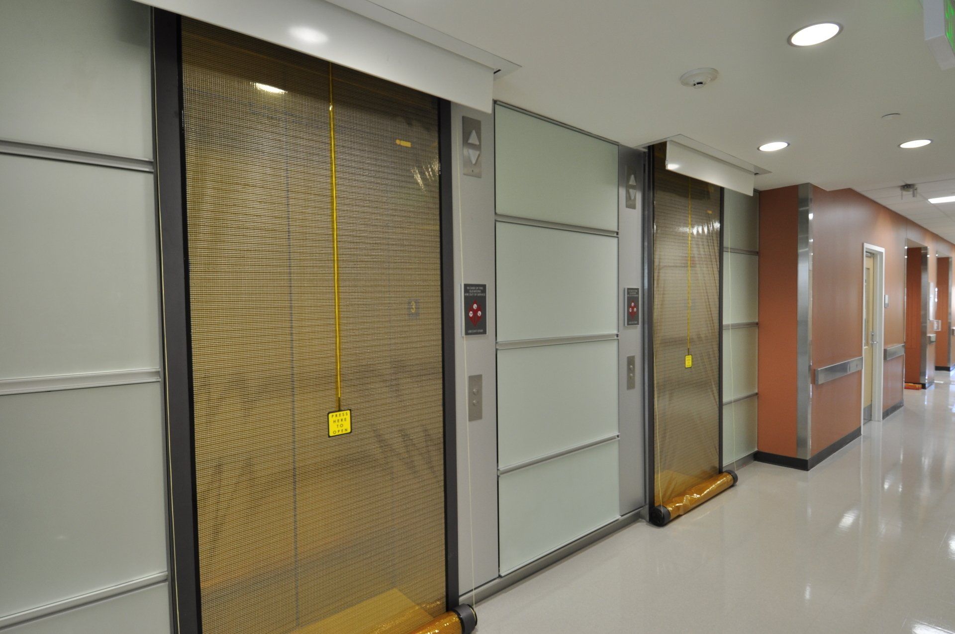 Elevator Smoke Curtains by Smoke Guard