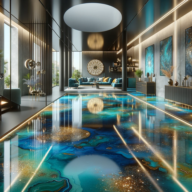 Glass Floor Epoxy Designs