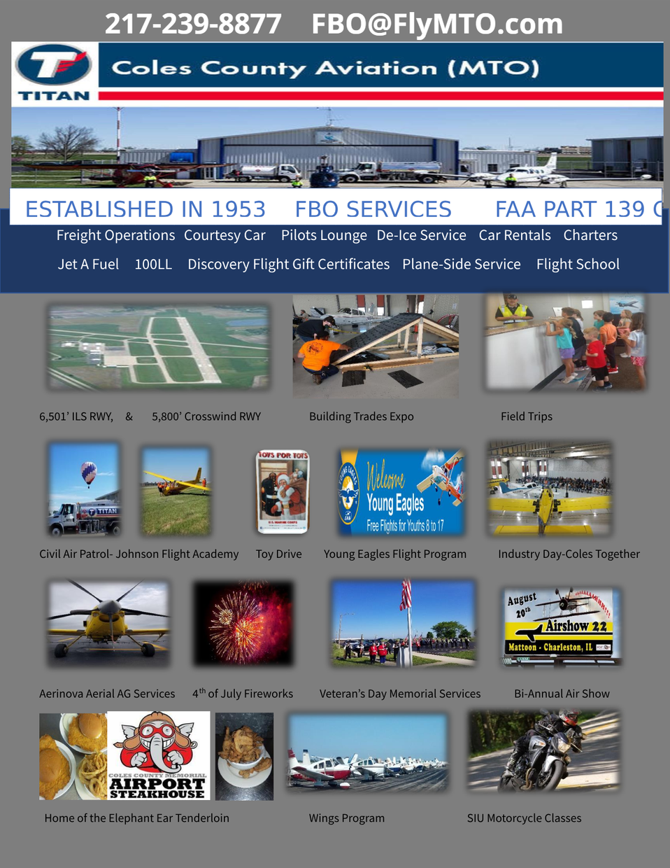 About Coles County Memorial Airport | Mattoon, IL