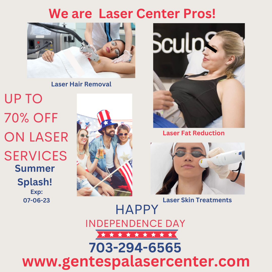 Yuri Salon and Gente Spa Laser Center Price List Arlington, VA