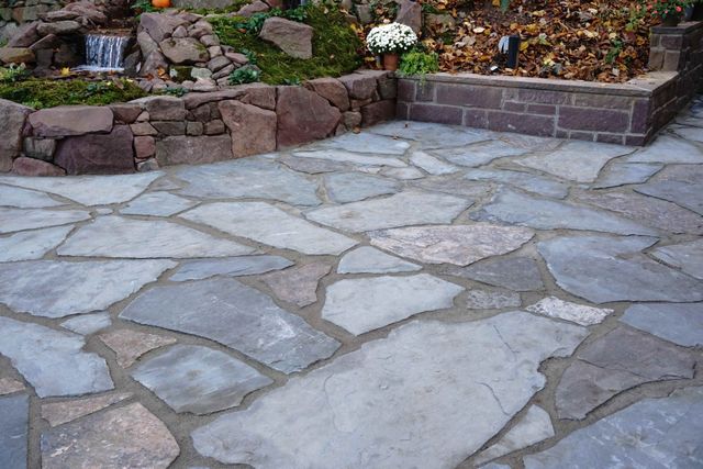 Natural Flagstone Patio What To Know About Installing A Stone Patio