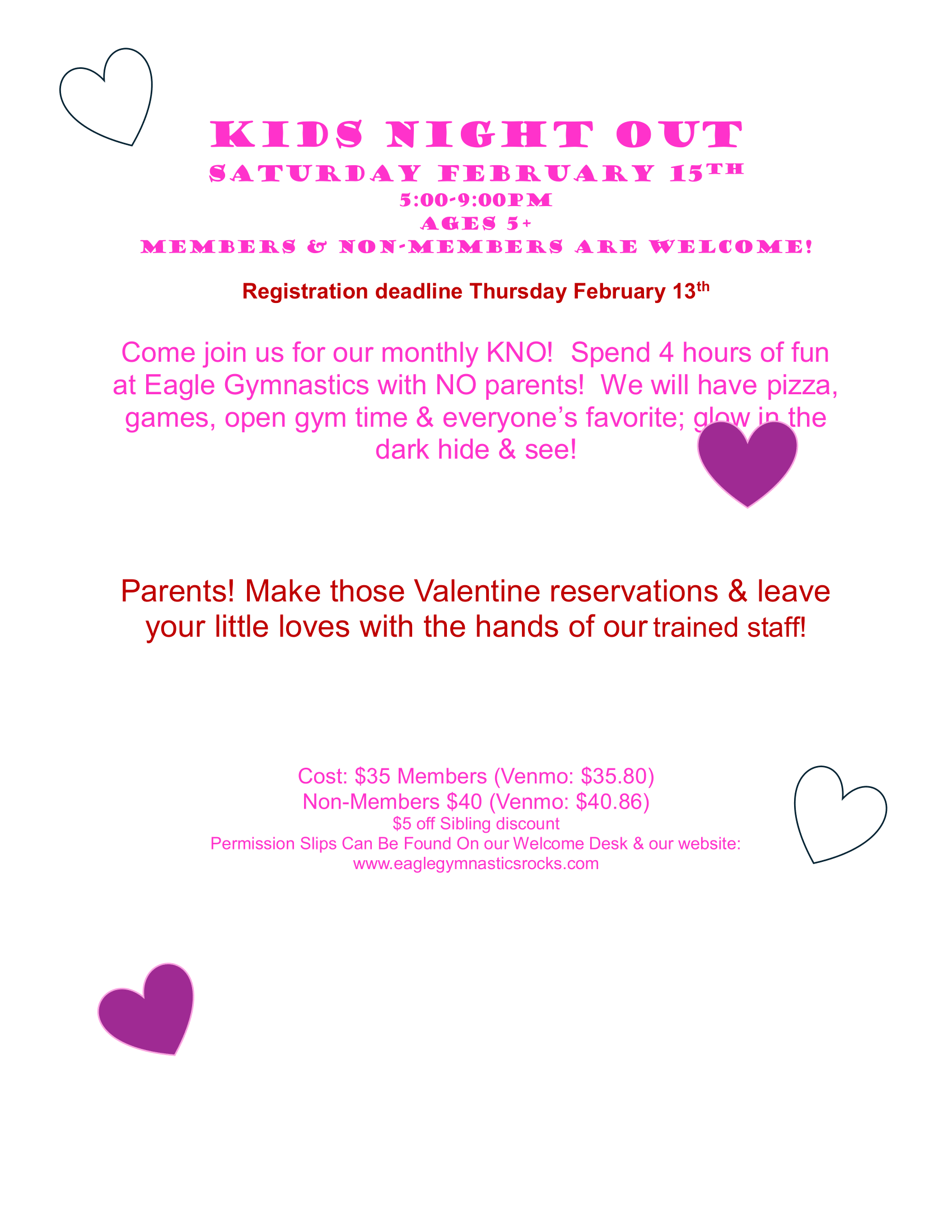 Kids Night Out | Canandaigua, NY