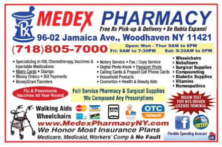 Medex Pharmacy – Pharmacy Services | Woodhaven, NY