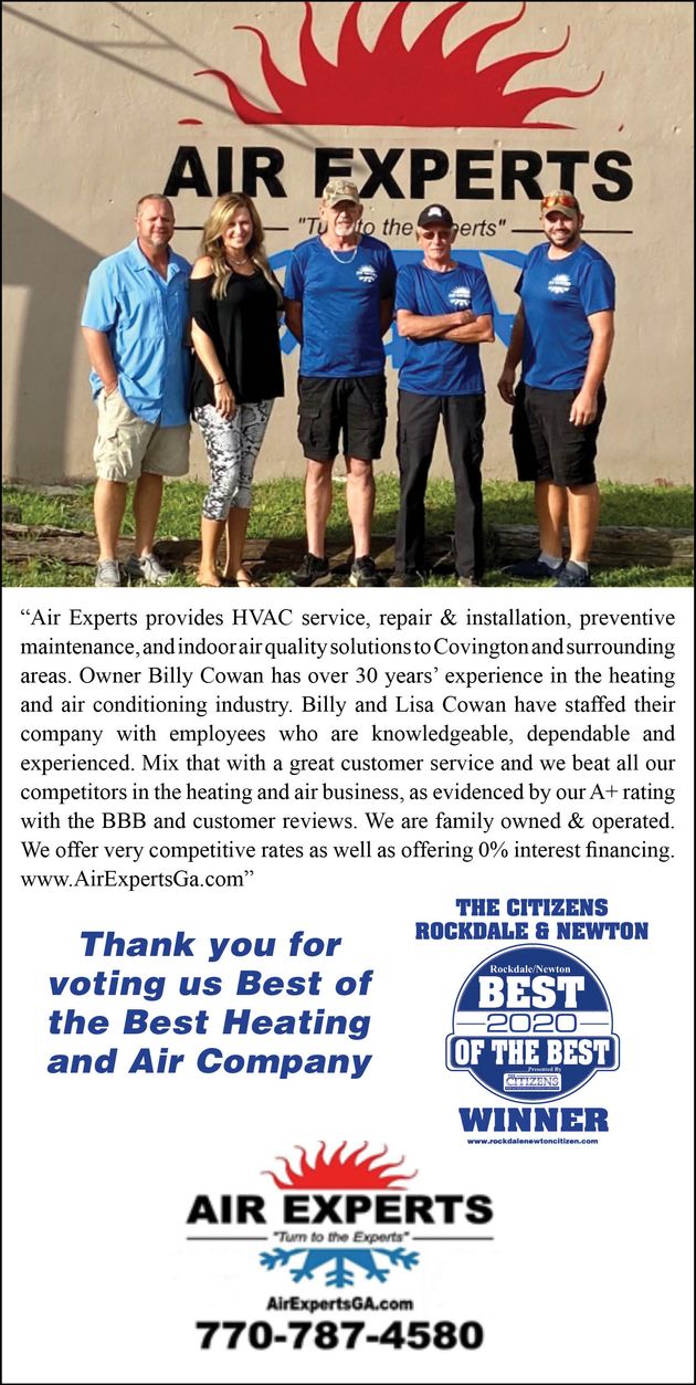 About Air Experts | Covington, GA HVAC