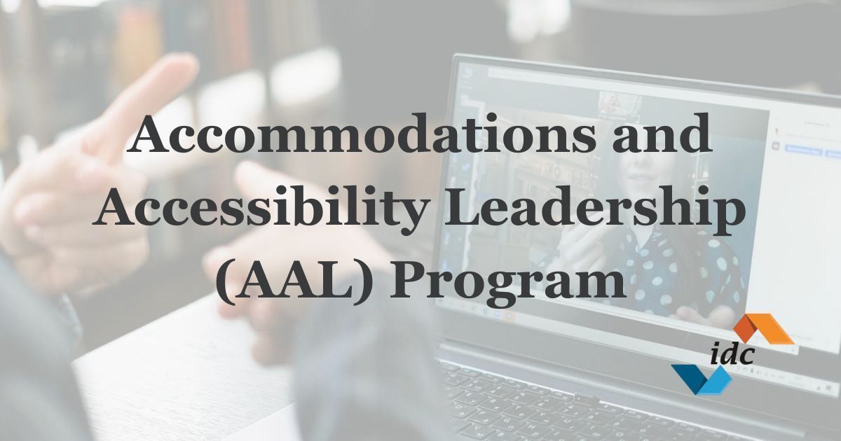 Accommodations & Accessibility Leadership (AAL) Program
