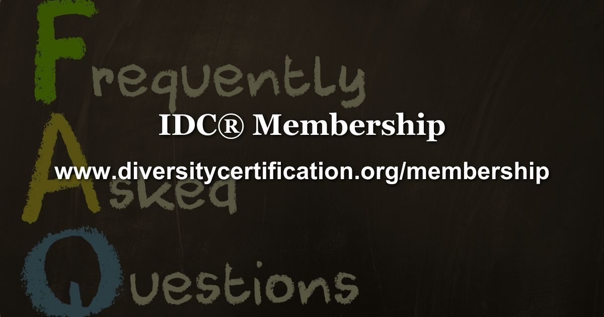 DEI Professional Association FAQs | IDC® Membership
