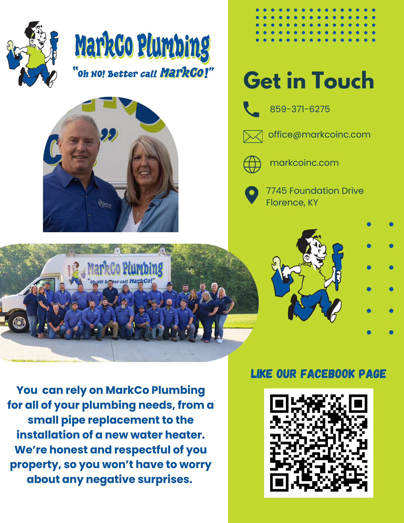 MarkCo Plumbing Specials | Northern KY and Cincinnati, OH