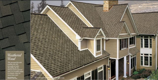 Weathered Wood Gaf Shingles