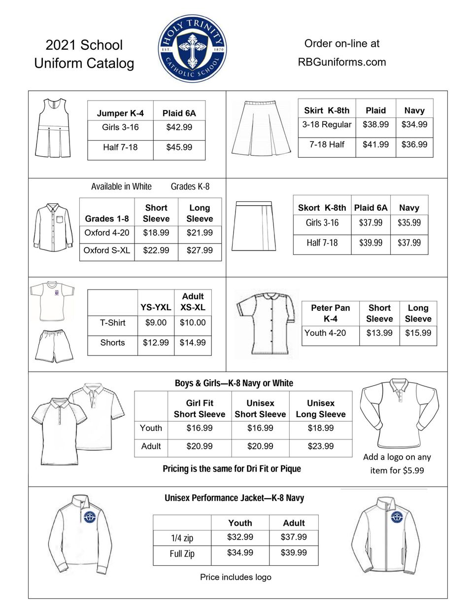 Holy Trinity School Uniforms | Comstock Park, MI