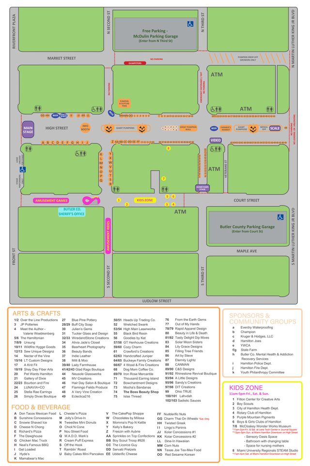 Pumpkin Show Map Pumpkin Patch Map 2025