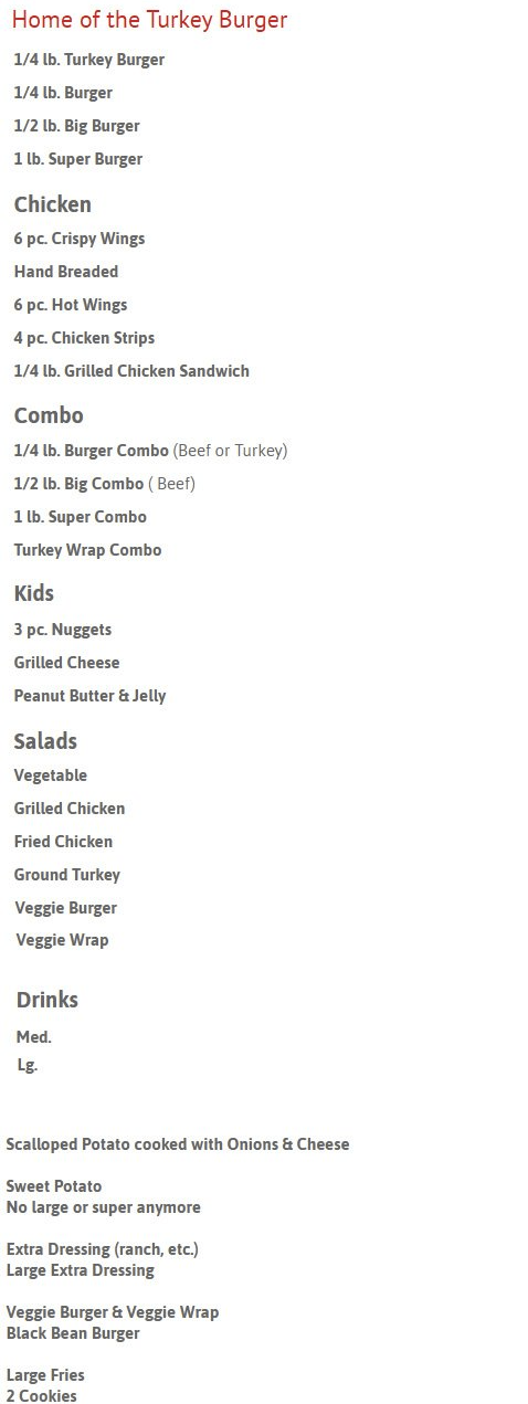 Mikie's Big Burger Menu | McDonough, GA