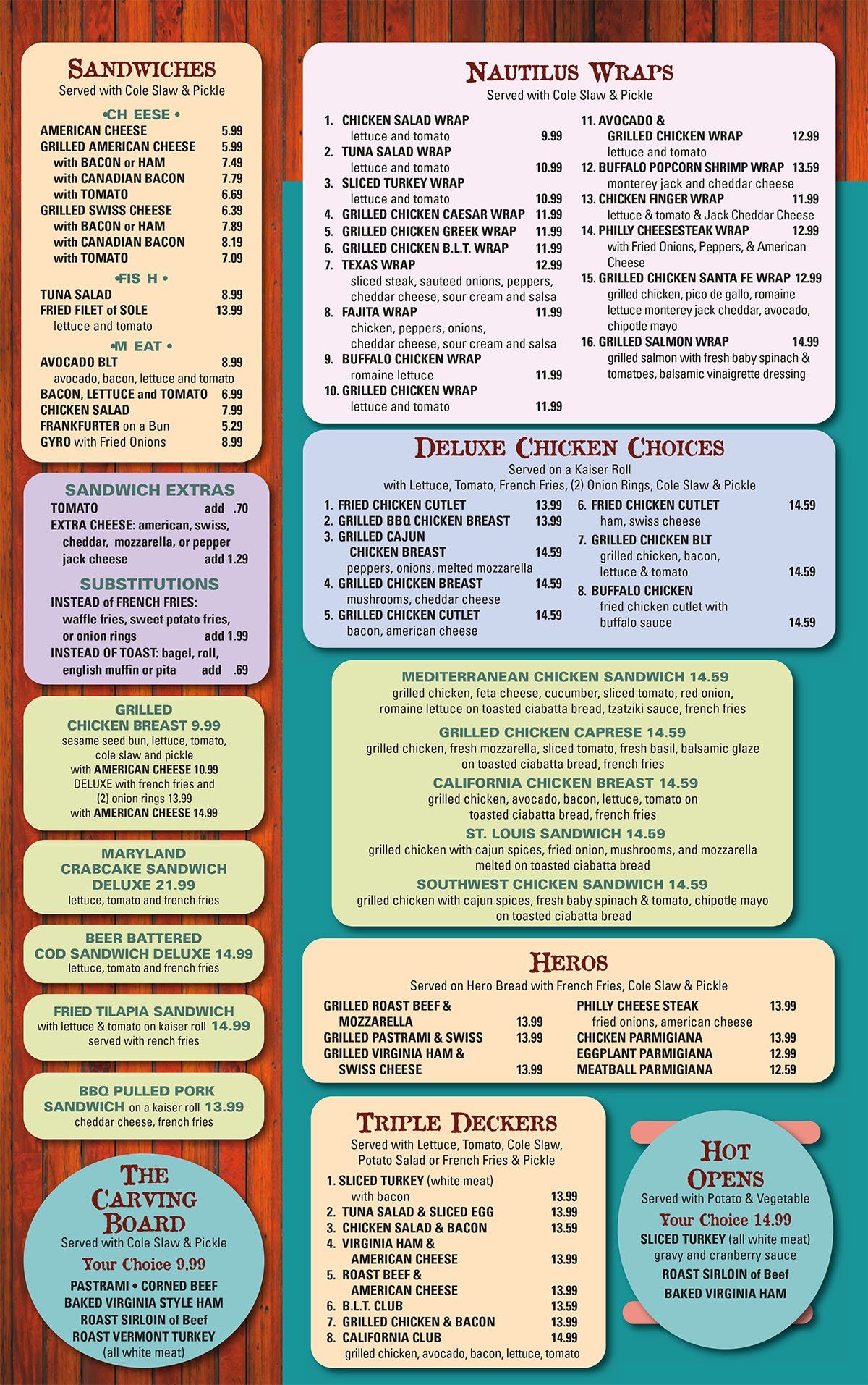 Nautilus Diner-Restaurant Crofton Menu | Crofton, MD
