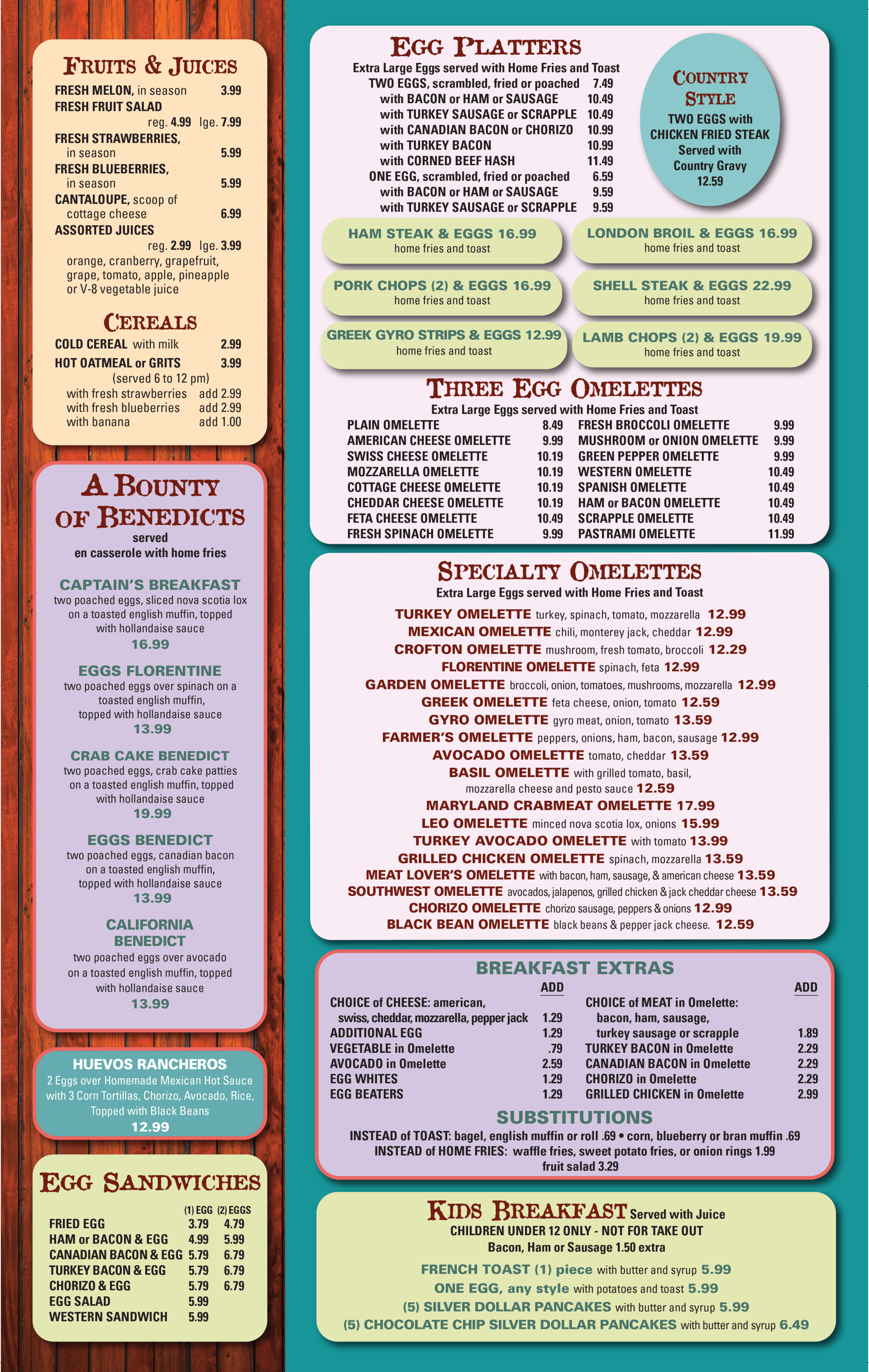 Nautilus Diner-Restaurant Crofton Lunch Menu | Crofton, MD