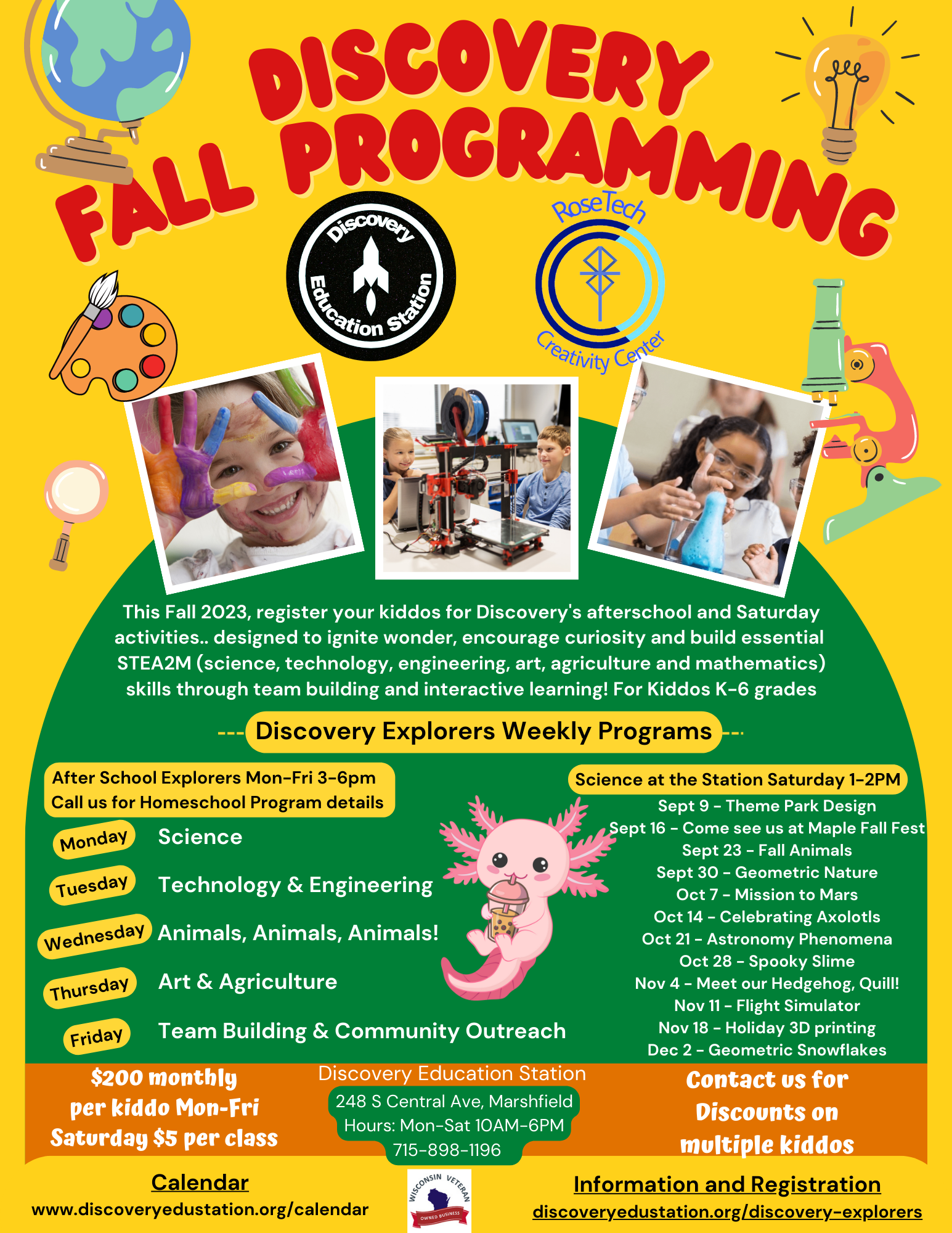 STEAM Explorers Kids Club HAM Radio Classes | Marshfield, WI