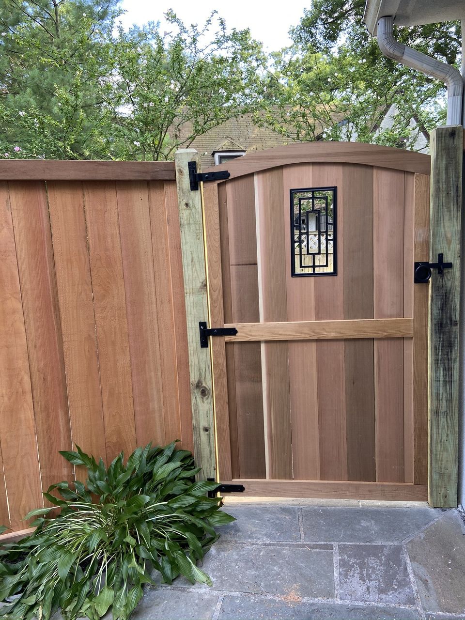 Custom Red Cedar Gate with Insert