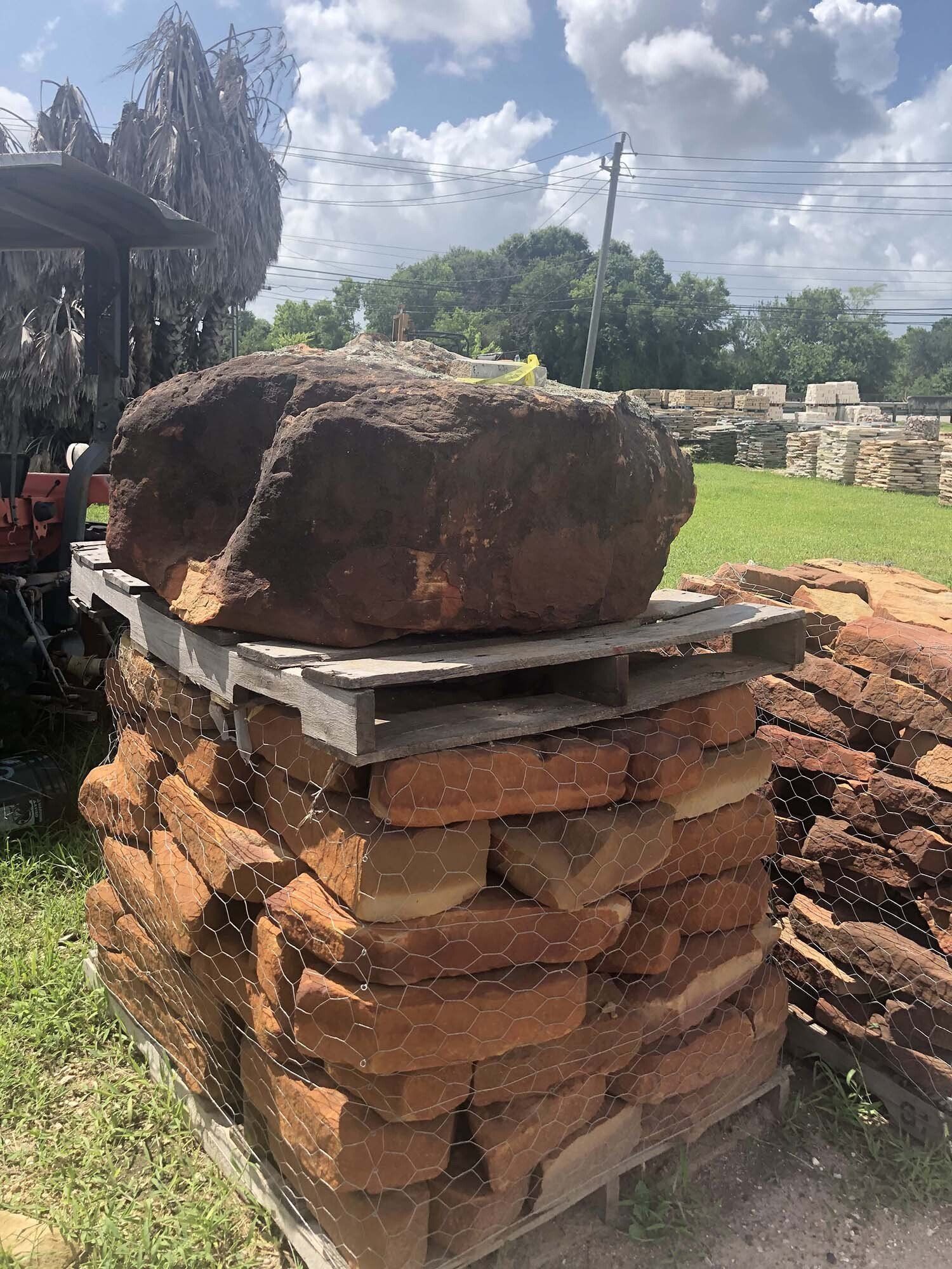 Retaining Wall Moss Rocks Step Moss Rocks Houston TX