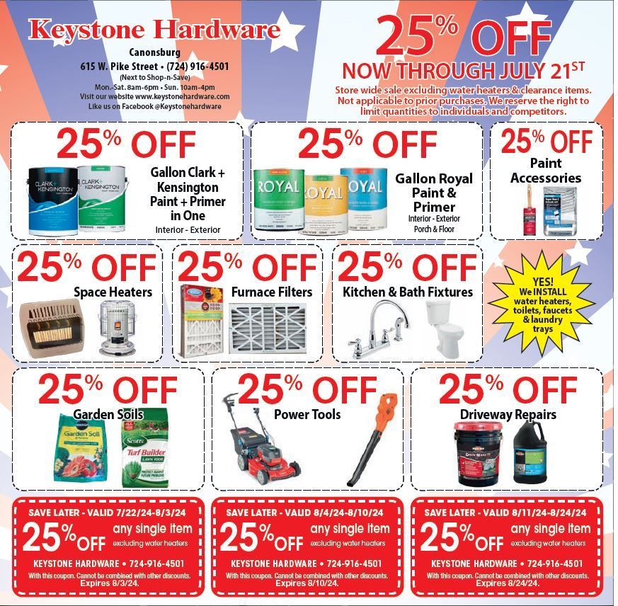 Coupons | Keystone Hardware