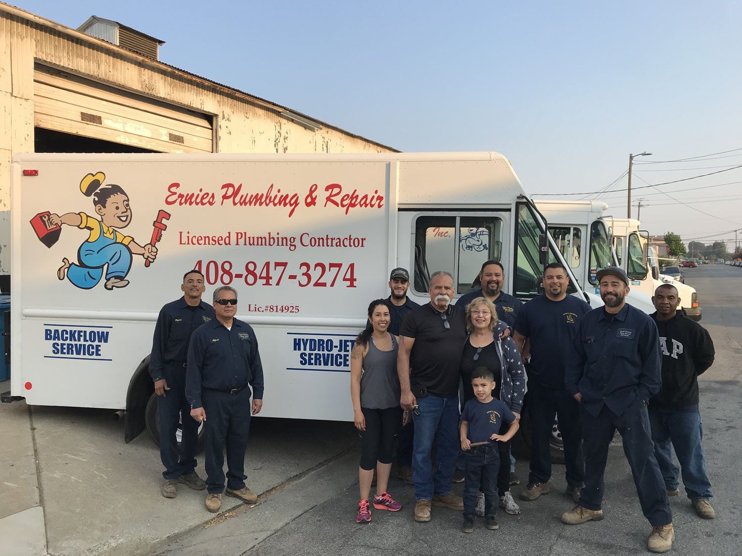 Ernie's Plumbing & Repair Service Gilroy 408-847-3274