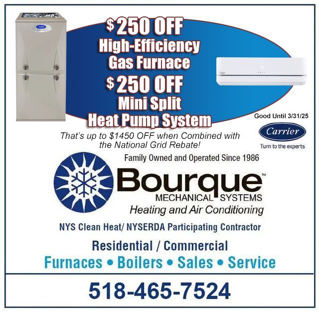Bourque Mechanical Systems Specials | Rensselaer, NY