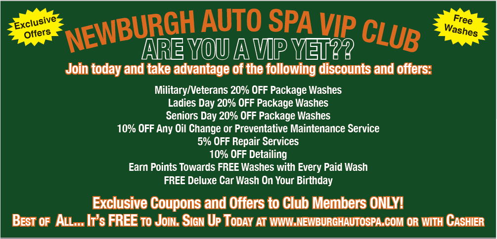 VIP Car Wash Club | Newburgh Auto Spa