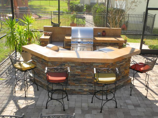 U Shaped Outdoor Bars