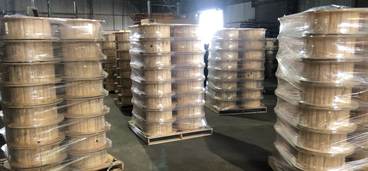 Large Wood Cable Spool Houston, TX | Gulf Coast Reel & Spool