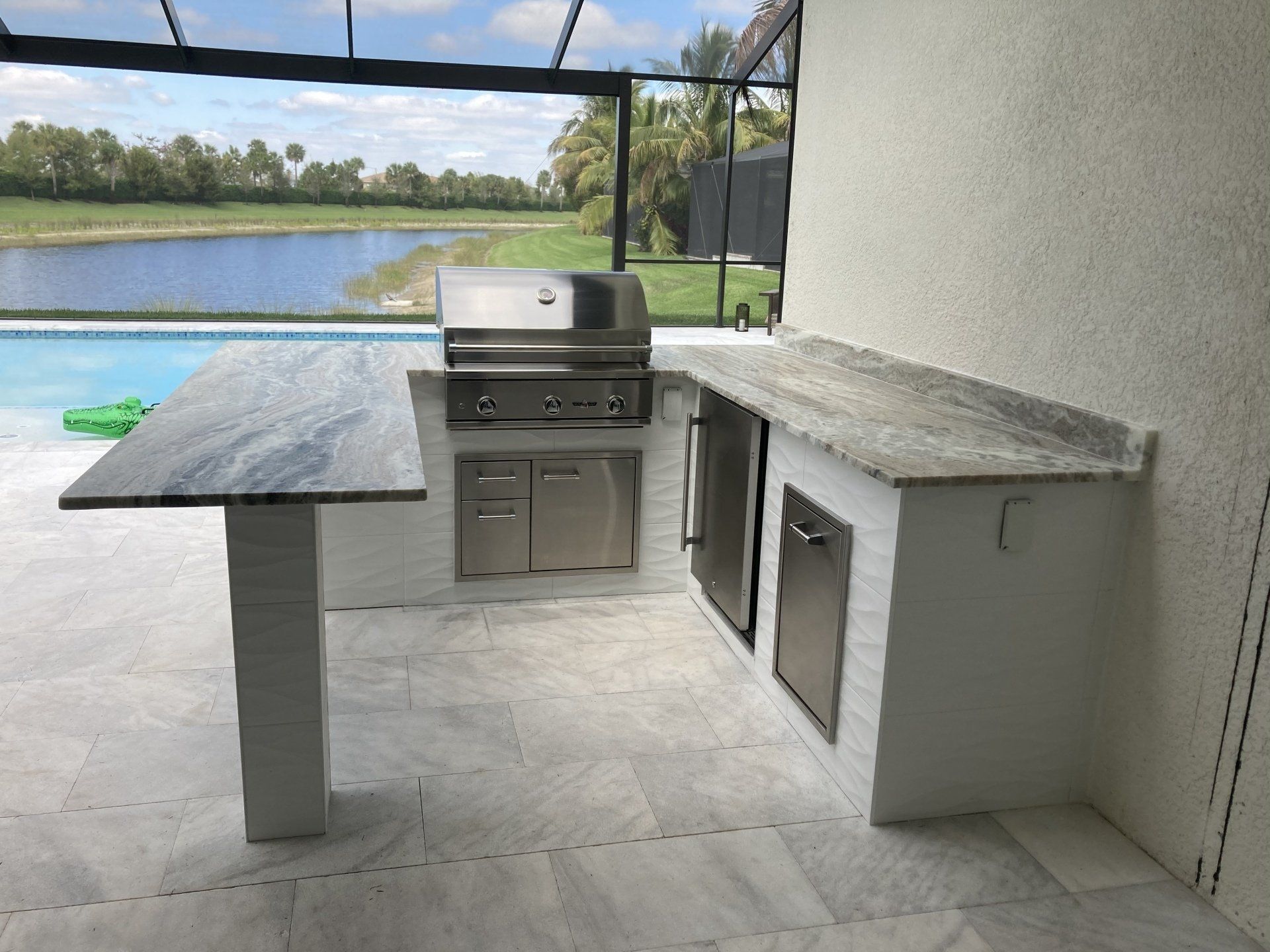 Porcelain and Tile Outdoor Kitchens | HL Posey Builders