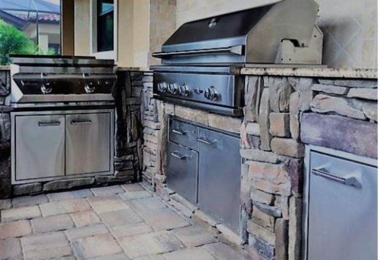 Natural and Cultured Stone Outdoor Kitchens