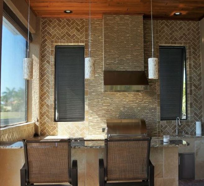 Porcelain and Tile Outdoor Kitchens | HL Posey Builders