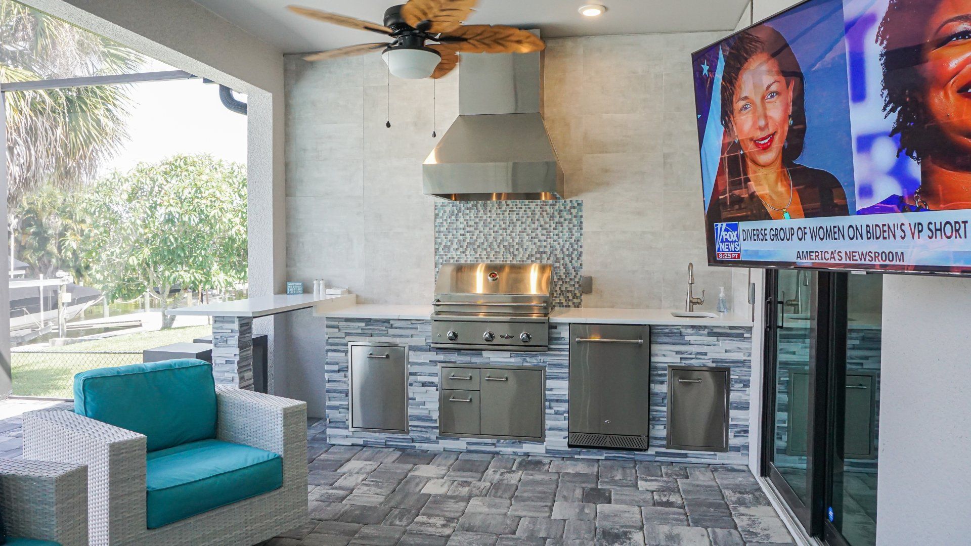 L-Shaped Outdoor Kitchens & Ideas | HL Posey Builders