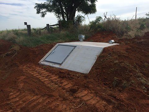 Storm Shelter Installation | Cyclone Septics | Guthrie, OK