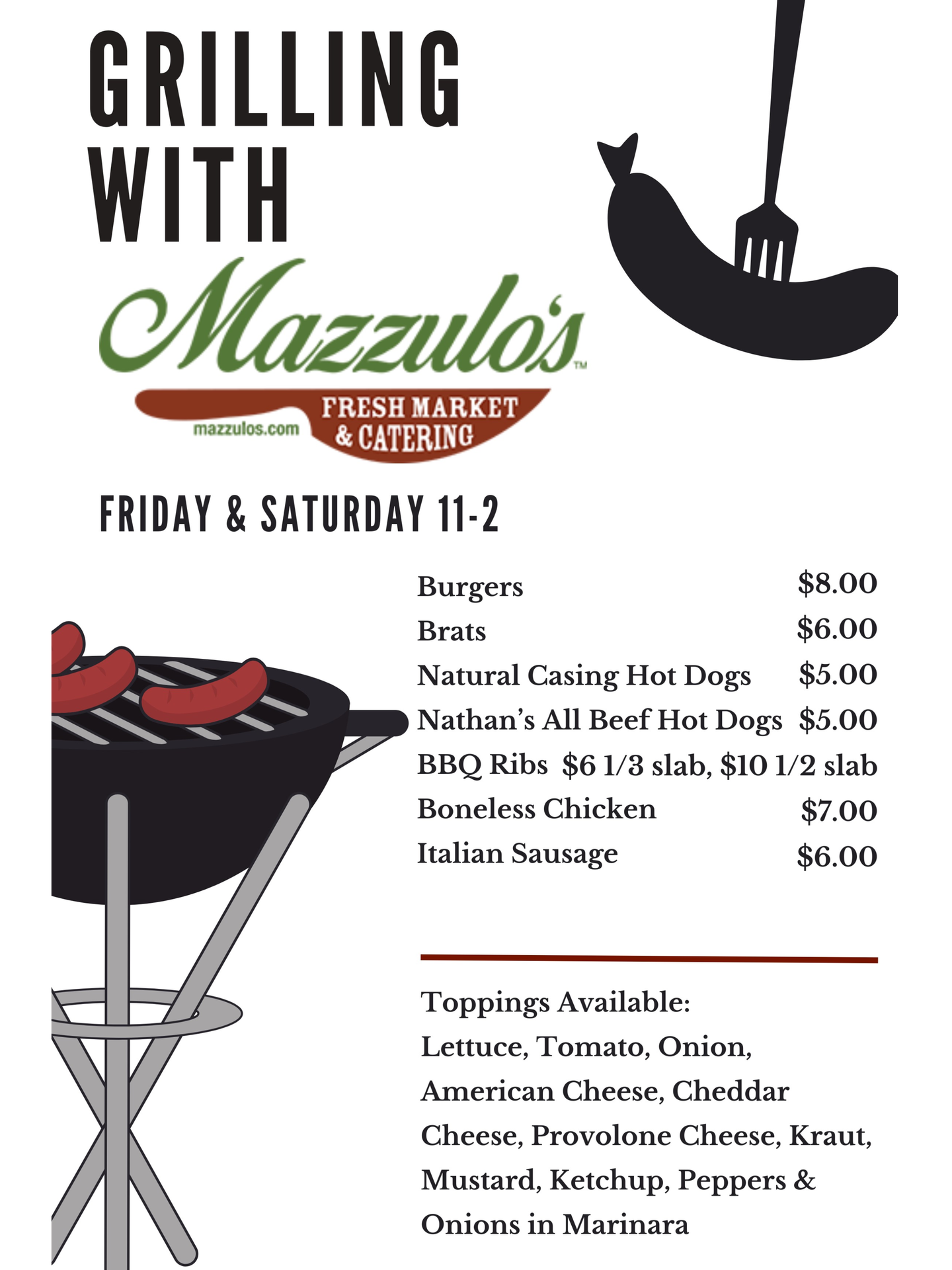This Week! | Mazzulo's Market