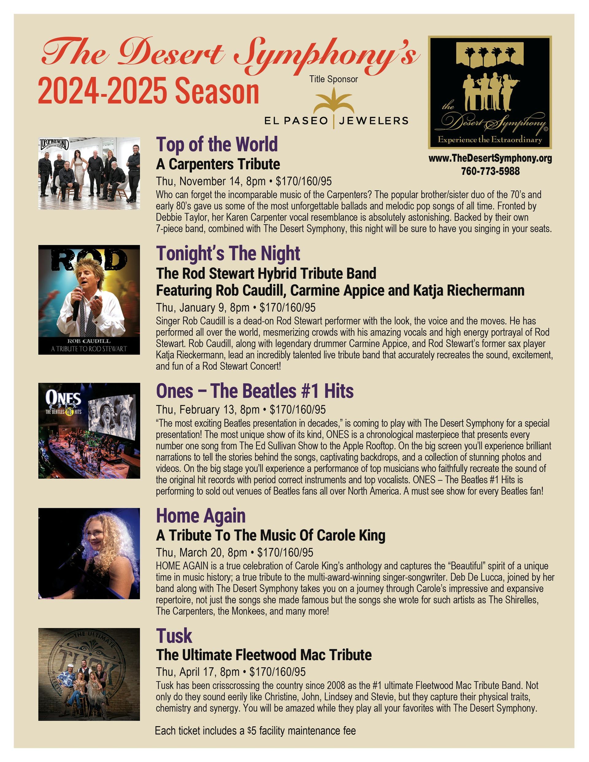 Live Music Shows | The Desert Symphony | Palm Desert, CA