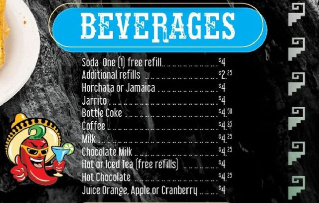 Coke Restuarants Menus