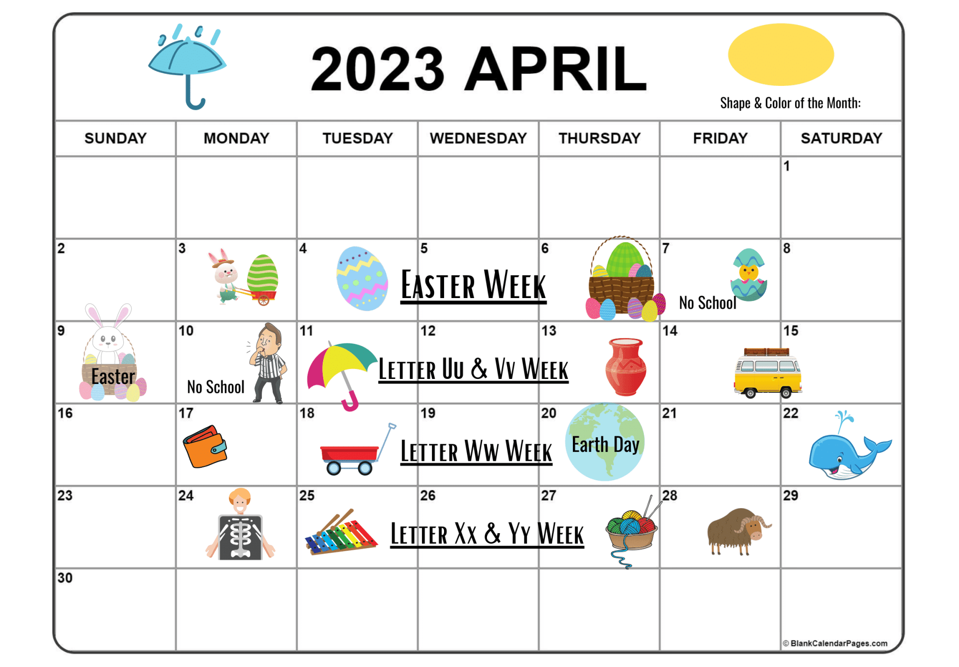 Sunrise Sunset Preschool & Childcare Center Calendar West Fargo