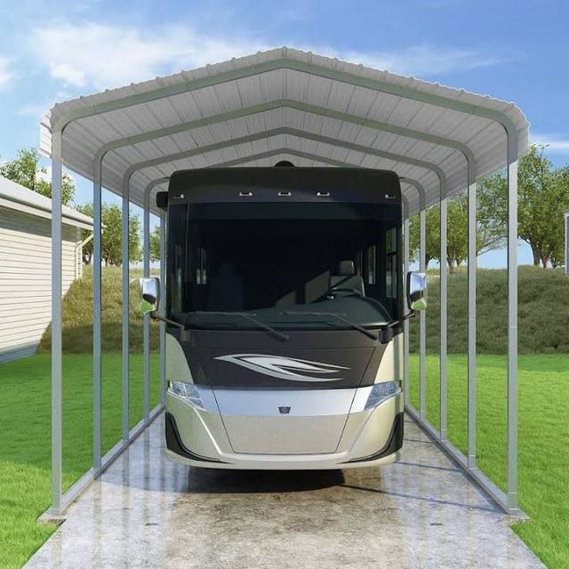 Used Metal Rv Covers 24x31 A Frame Roof RV Cover | Buy Online At Great