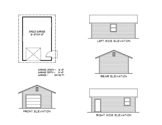 Garage Construction Plans Elevations Ground Floor Plan With Garage